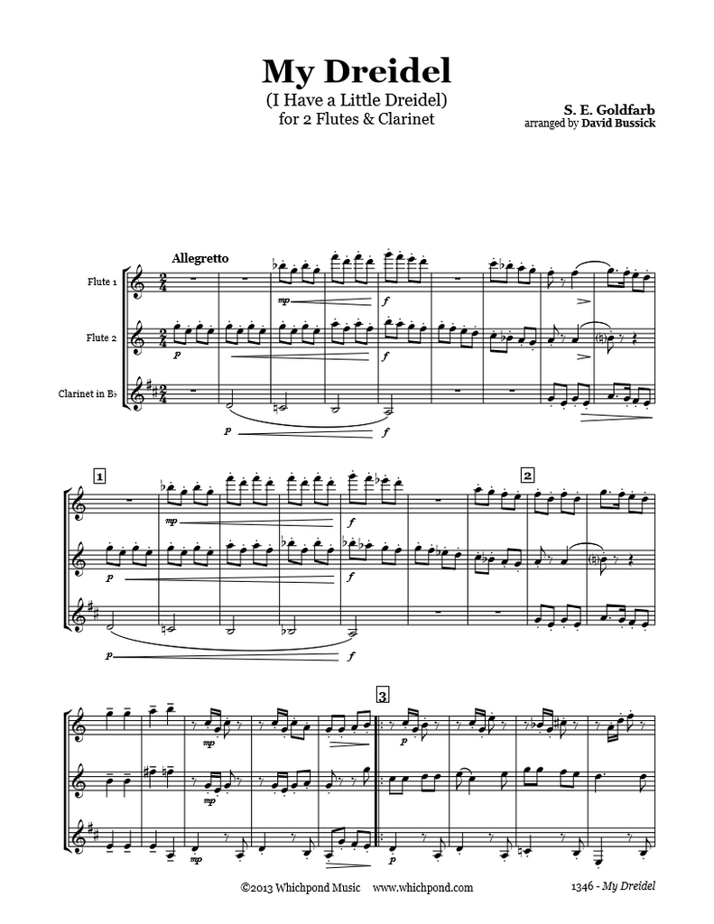 Dreidel Song Piano Sheet Music