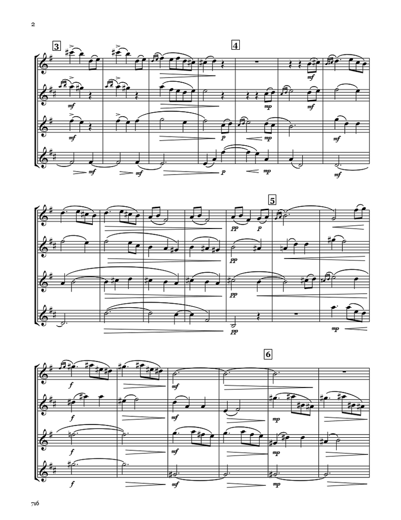 Ravel Menuet Saxophone Quartet – Whichpond Music