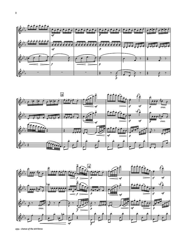 Nutcracker Dance of the Mirlitons Flute Quartet – Whichpond Music